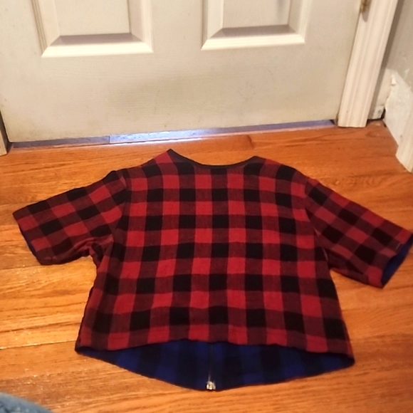 rag & bone | Tops | Rag Bone Womens Medium Reversible Flannel Plaid Top ...